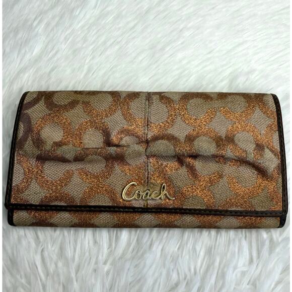 Coach | Bags | Coach Op Art Signature Wallet | Poshmark